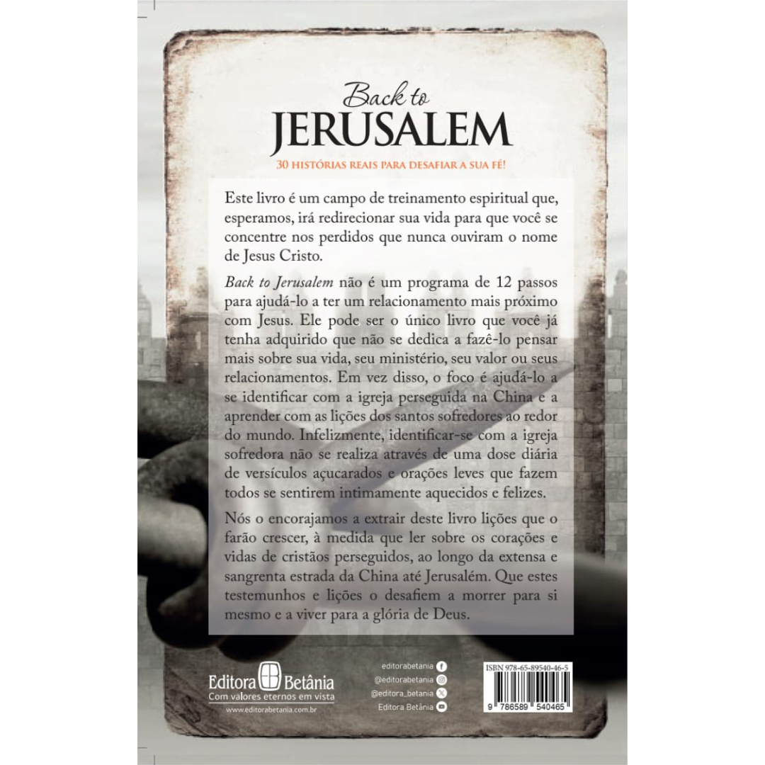 Back to Jerusalém | Eugene Bach